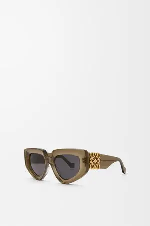 Loewe LOEWE Diamond Sunglasses Transparent Khaki