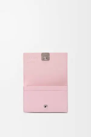 Loewe Anagram Business Cardholder In Pebble Grained Leather Skin - Blossom