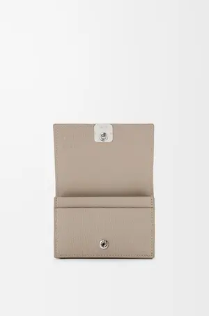 Loewe Anagram Business Cardholder In Pebble Grained Leather Skin Clay