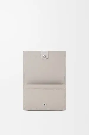 Loewe Anagram Business Cardholder In Pebble Grained Leather Skin Light Ghost