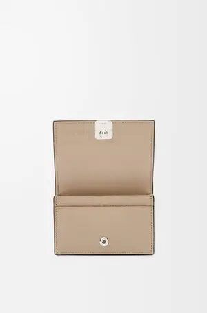 Loewe Anagram Business Cardholder In Pebble Grained Leather Skin - Sand