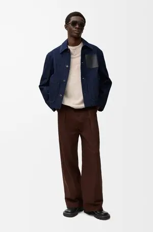 Loewe Workwear Jacket In Denim - Indigo Blue