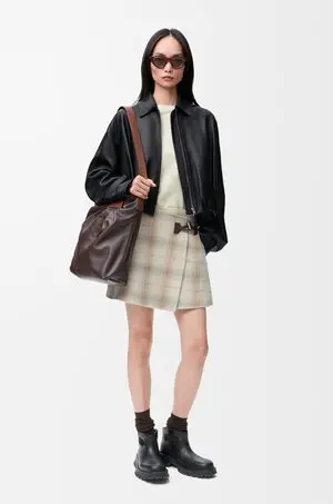 Loewe Nappa Lambskin Draped Jacket - Black