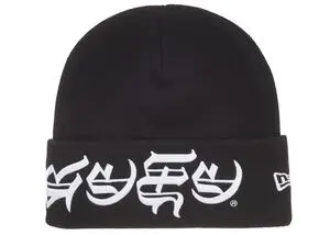 Supreme New Era Letter Beanie - Black