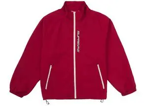 Supreme Contrast Zip Track Jacket - Red
