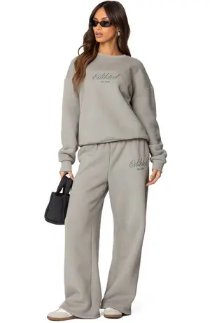 EDIKTED Wide Leg Sweatpants
