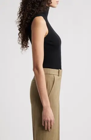 BOSS Fermesa Sleeveless Turtleneck Sweater