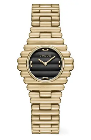 BREDA The Coda Bracelet Watch - 18k Gold Plated/black