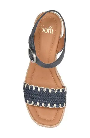 SOFFT Inez Wedge Sandal - Navy