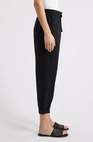 Tommy Bahama Two Palms Tapered Linen Drawstring Pants