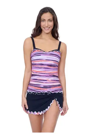 GOTTEX Riga D Cup Tankini - Purple Multi