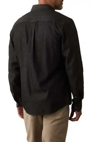 THE NORMAL BRAND Denim Button-up Shirt - Washed Black