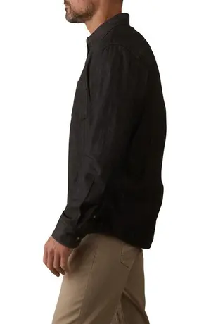 THE NORMAL BRAND Denim Button-up Shirt - Washed Black