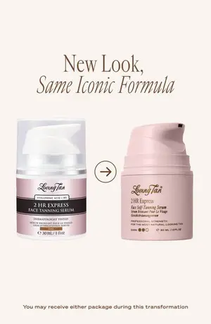 LOVING TAN 2 Hr Express Face Self-tanning Serum - Dark