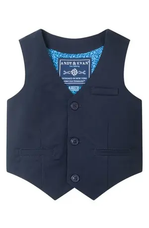 Andy & Evan Bowtie, Vest, And Pants Set - Blue