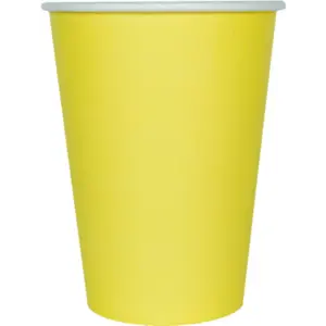 JOLLITY & CO Solid Color 12 Oz Cups - Banana