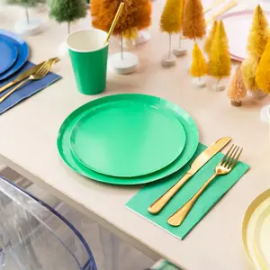 JOLLITY & CO Solid Color Dinner Plates - Grass