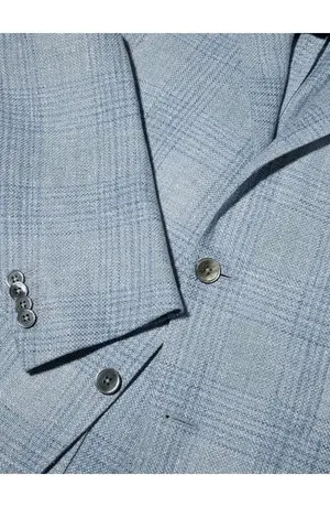 Zegna Crossover Plaid Linen Sport Coat