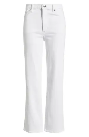 FRAME Le Sleek High Waist Ankle Straight Leg Jeans - White