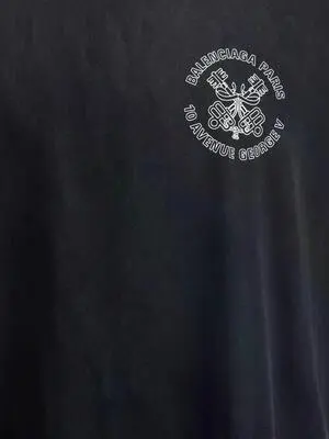 Balenciaga Logo-print T-shirt - Black