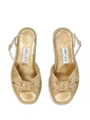 JIMMY CHOO 60mm Aella Sandals - Brown