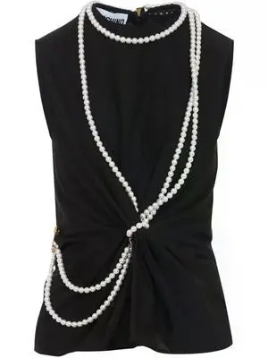 Moschino Pearl-detailing Top