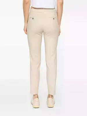 Peserico Pressed-crease Tapered Trousers - Neutrals