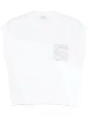 Peserico Fine-knit Vest - White