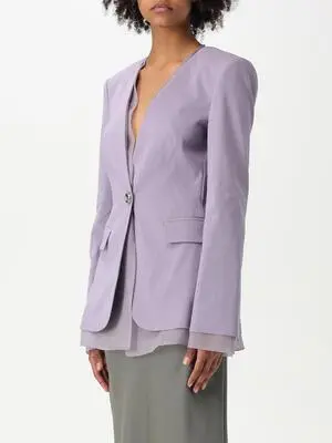 Pinko Single-breasted Jacket With Notched Lapel