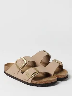 BIRKENSTOCK Arizona Nubuck Sandals With Double Strap Closure - Sand