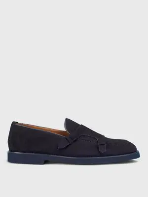 DOUCAL'S Suede Monk Strap Shoes - Blue