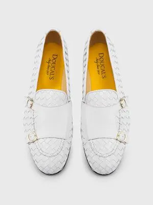 DOUCAL'S Buckled Loafers - White