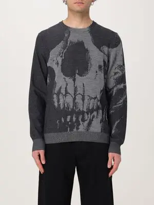 Alexander McQueen Skull Print Sweater - Grey