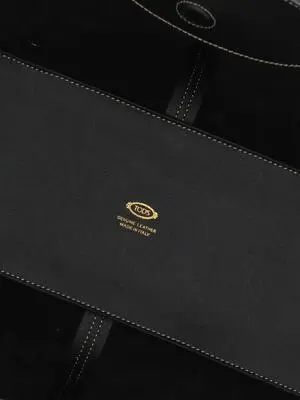 TOD'S Medium Leather Tote Bag - Black