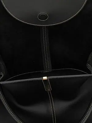 TOD'S Medium Leather Tote Bag - Black