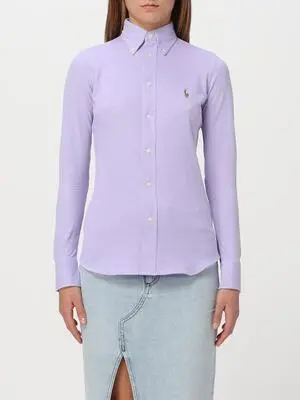Polo Ralph Lauren Polo Ralph Lauren Button-Up Shirt With Embroidered Logo Violet