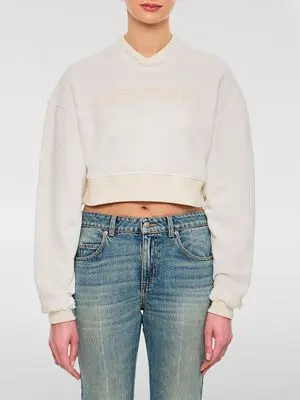 Alexander McQueen Cropped Sweatshirt - White