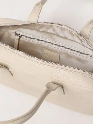 Staud Leather Top Handle Bag - Cream