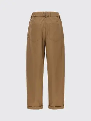 Brunello Cucinelli Dunacoloured Cotton Trousers - Beige