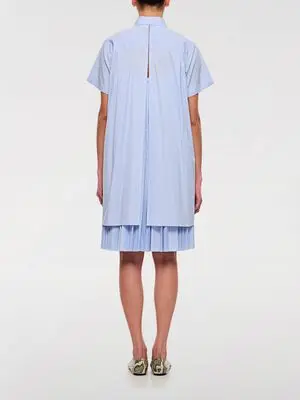 Sacai Button-up Shirt Dress - Striped