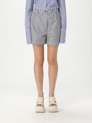 Pin/pencil Stripes Shorts For Women