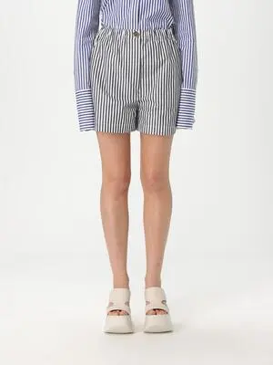 Pin/pencil Stripes Shorts For Women