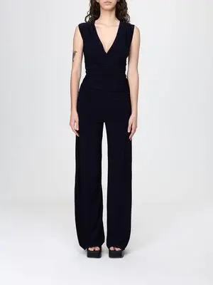 Norma Kamali Sleeveless Wide Leg Jumpsuit - Blue
