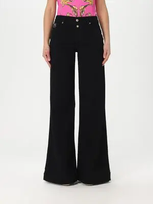 Versace Wide Leg Jeans - Black