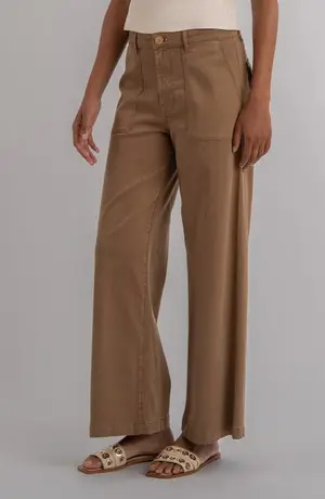 Kut From The Kloth Meg High-waist Wide-leg Ankle Pants
