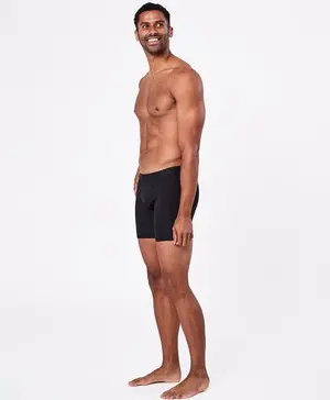 PACT Organic Cotton Everyday Extended Boxer Brief 4-pack Black
