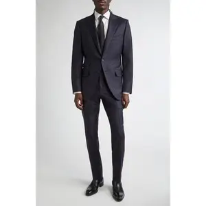 TOM FORD O'connor Herringbone Stripe Wool & Silk Suit
