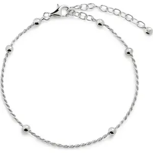 Monica Vinader Beaded Rope Chain Bracelet - Sterling Silver