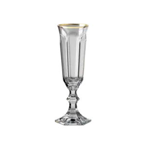 MARIO LUCA GIUSTI Dolce Vita Flute Set Of 6 - Clear/gold