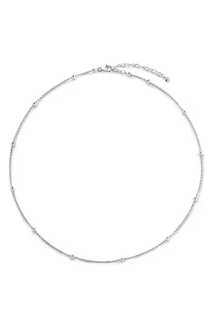 Monica Vinader Beaded Rope Chain Necklace - Sterling Silver
